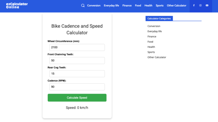 Bike Cadence and Speed Calculator – Optimize Your Cycling Performance