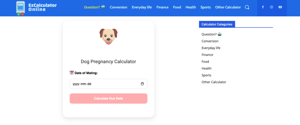 Dog Pregnancy Calculator – Estimate Your Dog’s Due Date