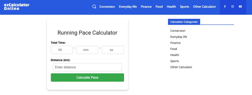 Running Pace Calculator – Optimize Your Running Performance