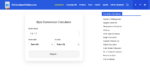 Byte Conversion Calculator – Fast & Accurate Data Unit Converter