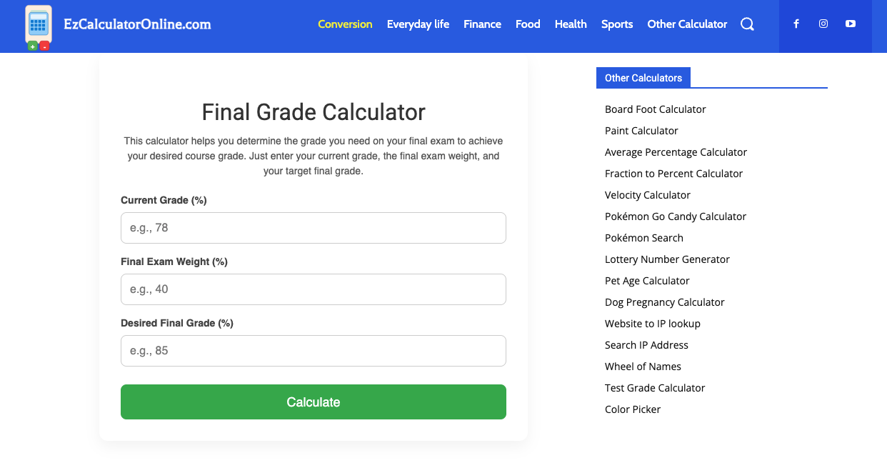 Final Grade Calculator – Calculate What You Need on Your Final