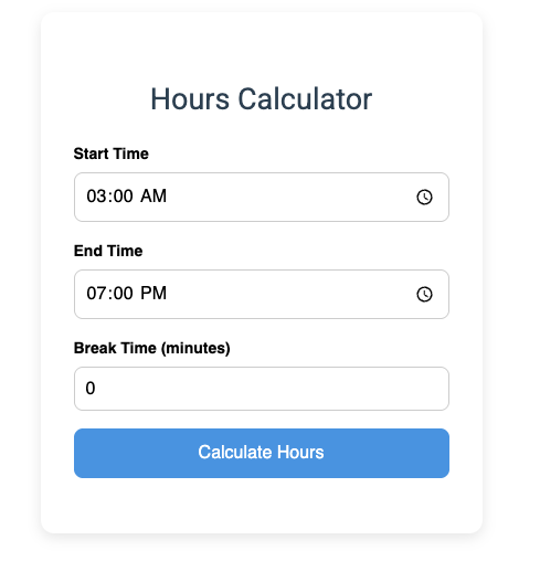 Accurate Hours Calculator – Quickly Calculate Work Hours