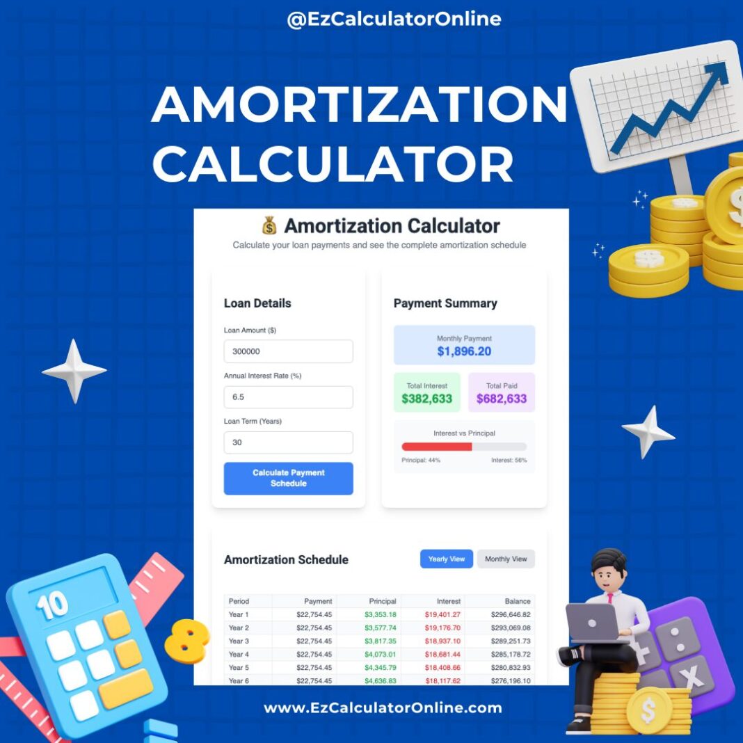 Amortization Calculator – Loan Payment & Schedule