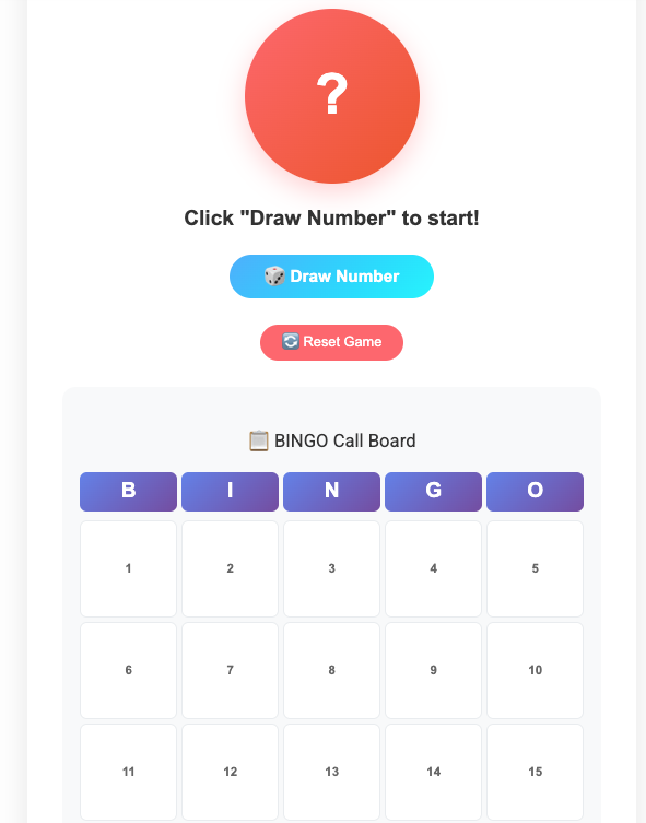 Free Random Bingo Numbers – Instant Online Picker