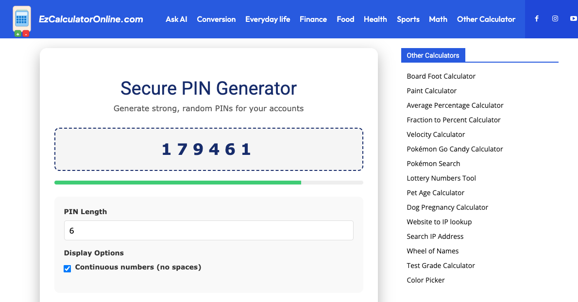 Secure PIN Generator – Create Strong PINs Instantly