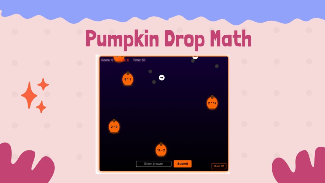 🎃 Pumpkin Drop Math – Fun Halloween Math Game for Kids