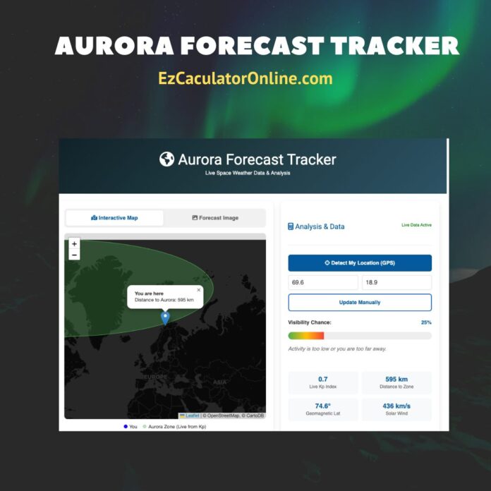 Aurora Forecast Tracker: Real-Time Northern Lights Map