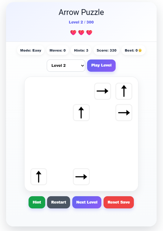 Arrow Puzzle Online – Free Logic Brain Game